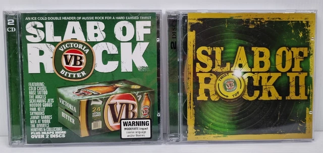 VB VICTORIA BITTER Beer Slab of Rock 1 & 2 CD Cold Chisel, Jimmy Barnes ...