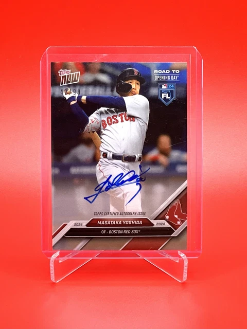 2024 TOPPS NOW Road To Opening Day Masataka Yoshida Auto /99 Red Sox EUR 46,01 - PicClick IT