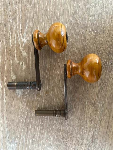 Setting Key For Clocks Solid Brass & Wood Winding And Setting Long Case ...
