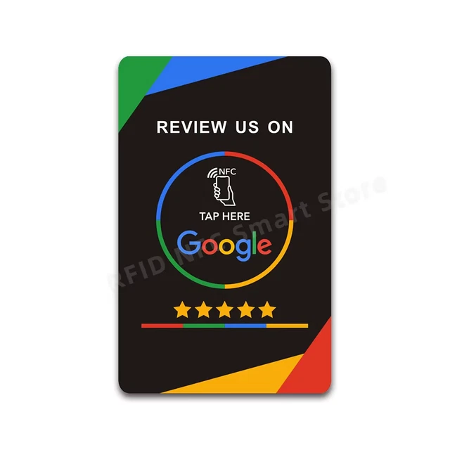 NFC TAG 13.56MHZ Programmable Google Review Card NFC Station Table NFC ...