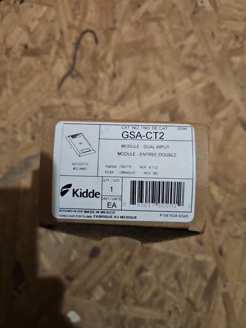 KIDDE GSA-CT2 MODULE Dual Input Two Circuit Input $47.91 - PicClick CA