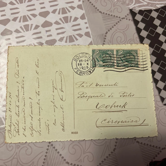 CARTOLINA DA BOLOGNA a tobruk cirenaica viaggiata 1928 EUR 10,00 ...