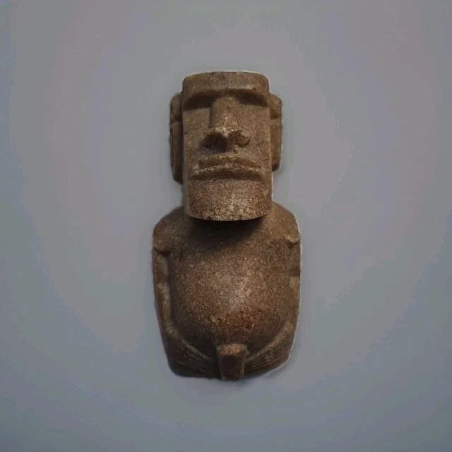 STATUE SCULPTURE FIGURE Miniature Tiki IN Pierre. Polynesia Tahiti Art ...