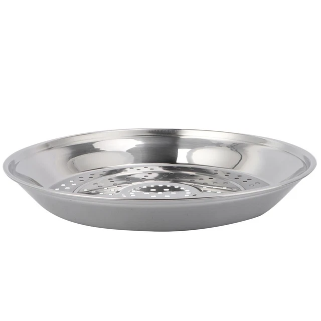 FOOD STEAMER FOR Cooking Circle Plate Steaming Stainless Insert Wok ...
