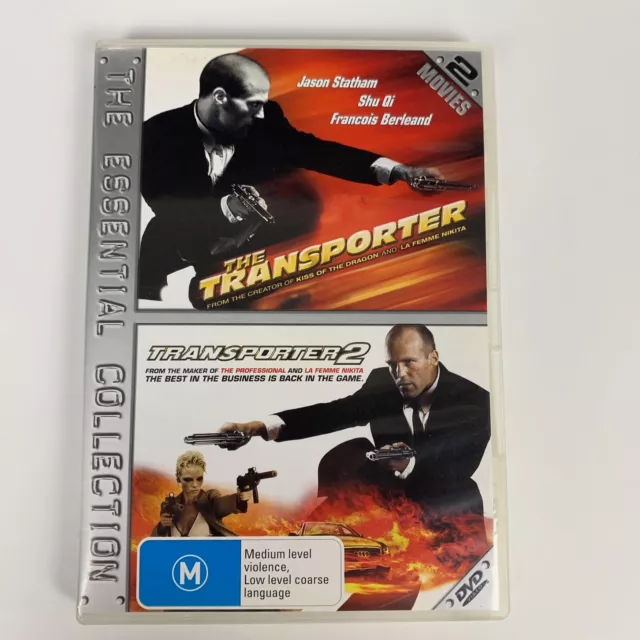 TRANSPORTER / TRANSPORTER 2 (DVD, 2005 2 disc set) Jason Statham Region ...