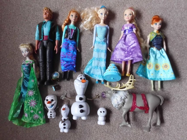 Disney Store Exclusive Princess Frozen Fever Anna Elsa Olaf Sven 0272