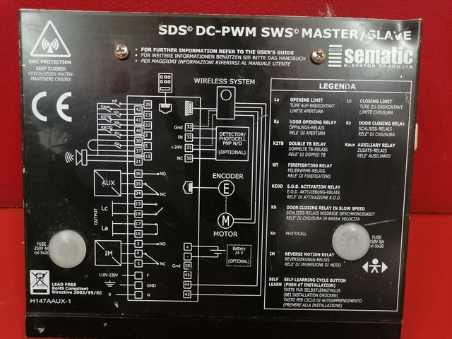 SDS DC-PWM SEMATIC DC-PWM Encoder Drive System Cod.B157AAEX01-SWS EUR ...