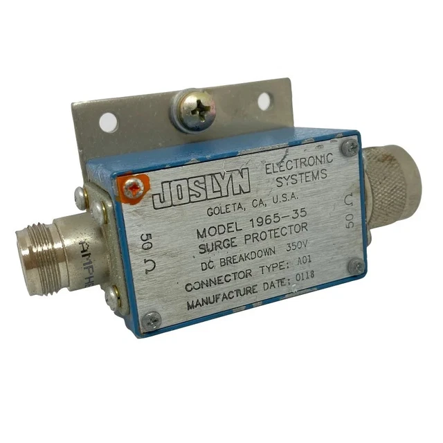 1965-35 JOSLYN DC-1000MHZ N(F-M) 50R Lighting arrester EMP Protector ...