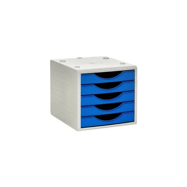 CLASSEUR MODULAIRE ARCHIVO 2000 ArchivoTec Serie 4000 Bleu 5 tiroirs ...