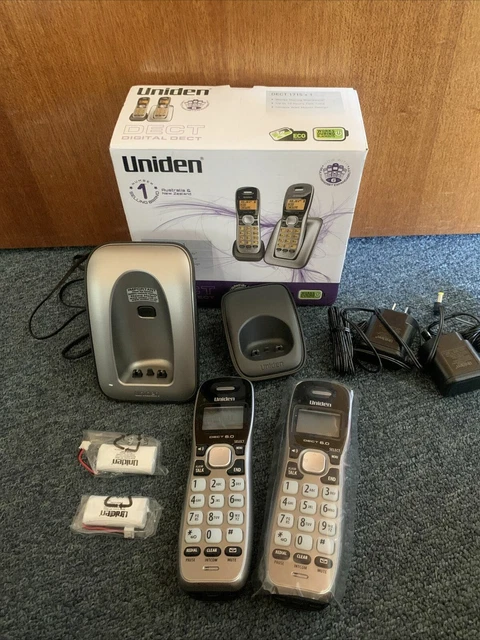 UNIDEN DECT17151 +1 2x Cordless Telephone /w Blackout Power Failure ...