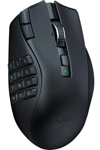 RAZER WIRELESS (BATTERY-POWERED) Naga V2 HyperSpeed Multi-button ...