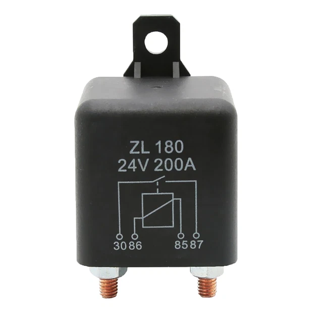 CAR TRUCK BOAT Switch 24V 200A SPST 4 Pin Relay Heavy Duty With Mount £ ...