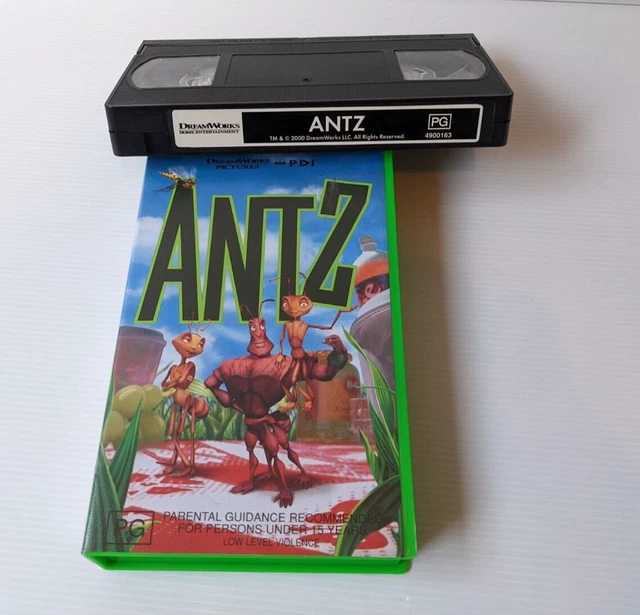 ANTZ VIDEO TAPE Dreamworks Animated Kids Childrens Movie 1998 Ants PG ...