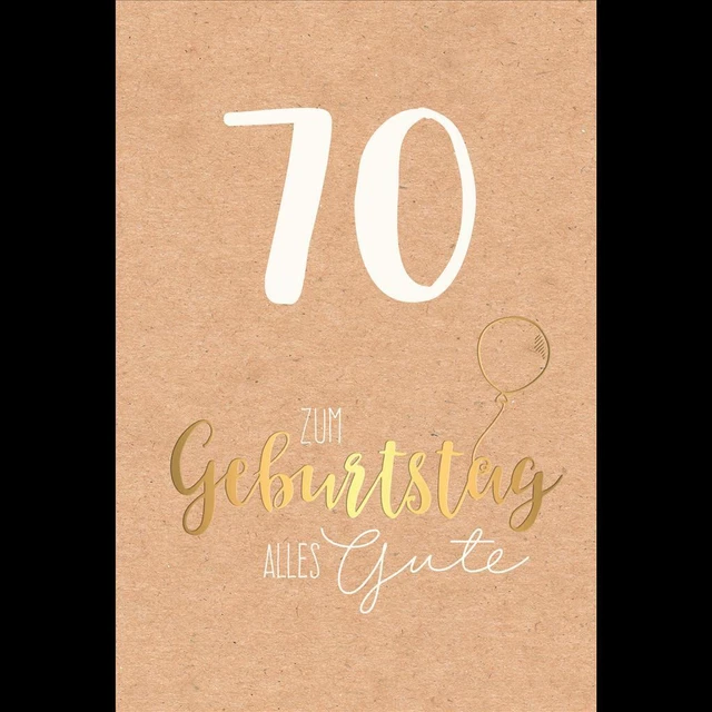 ZAHLENGEBURTSTAG - 70. Geburtstag - Glückwunschkarte im Format 11,5 x ... ZAHLENGEBURTSTAG - 70. Geburtstag - Glückwunschkarte im Format 11,5 x ...