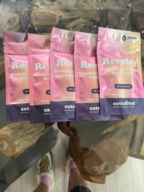 COLLAGEN CAPSULES REEPLAY new sealed- 60 capsules per bag. Date from ...