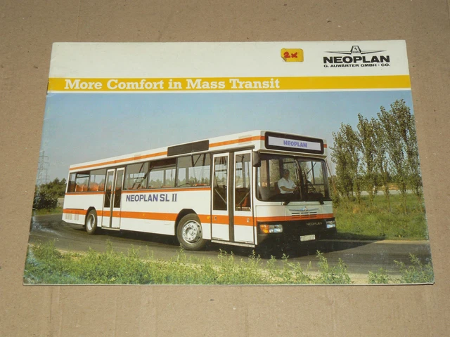 CATALOGUE BUS NEOPLAN SLII Autobus car brochure prospectus prospekt ...