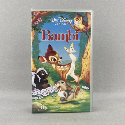 DISNEY VHS BAMBI VIDEO TAPE WALT DISNEY’S GENUINE CLASSIC Featuring ...