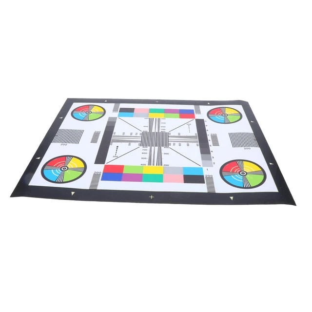 SURVEILLANCE LENS TEST Chart Color Calibration Card Cctv Focus Tool $25 ...