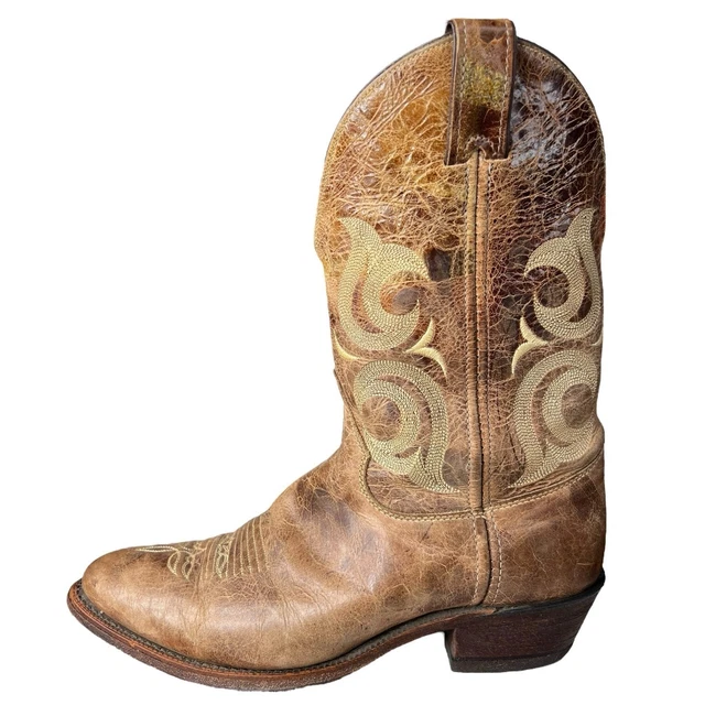 JUSTIN MEN’S BENT Rail Brown Leather Western Cowboy Boot Size US 10.5 D ...