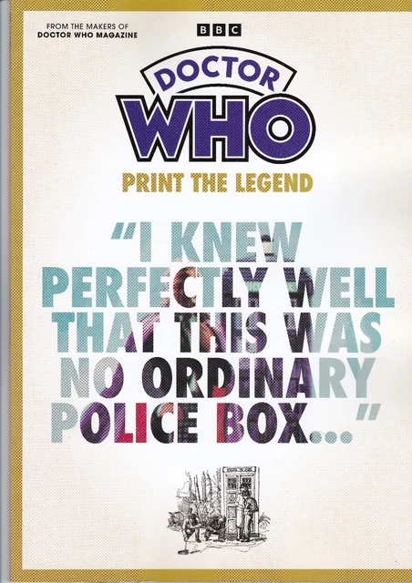 DOCTOR WHO PRINT the Legend Magazine Bookazine Target books special 34 ...