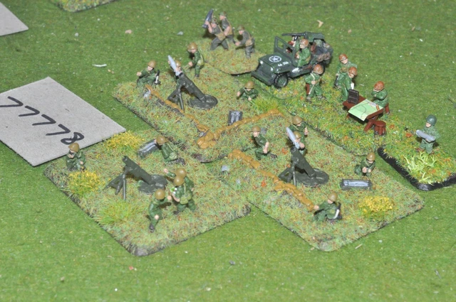 15MM WW2 / US - 3 mortars & command post - (77778) £32.00 - PicClick UK