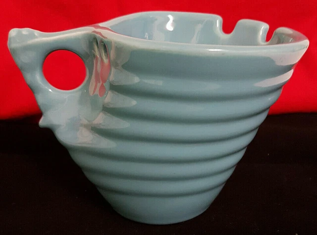 ELAN POTTERY Pale Blue Ceramic Beehive Udon Ramen Noodle Mug/Bowl MINT ...