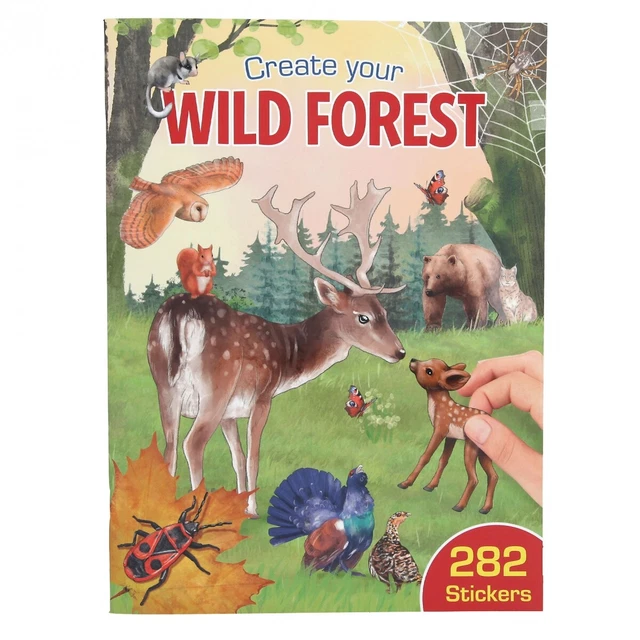 DEPESCHE CREATE YOUR Wild Forest sticker book Wild Animals activity ...