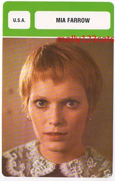 AMERICAN HUMANITARIAN ACTRESS and Film Star Mia Farrow French Trade ...