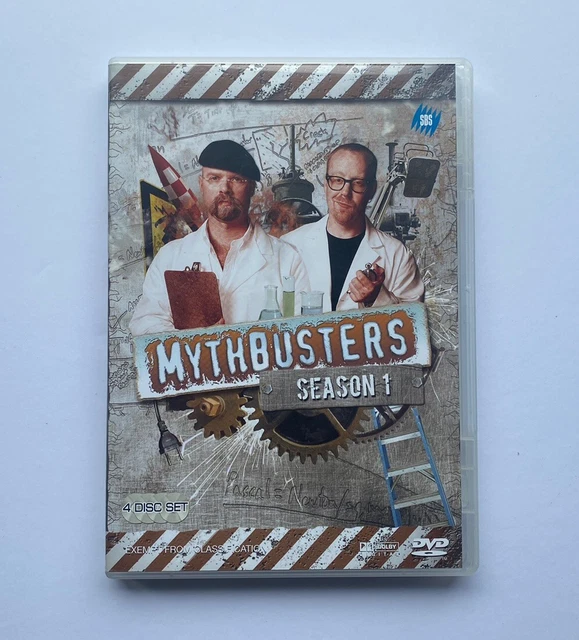 MYTHBUSTERS SEASON 1 DVD Set Region 4 Science Entertainment TV Series ...