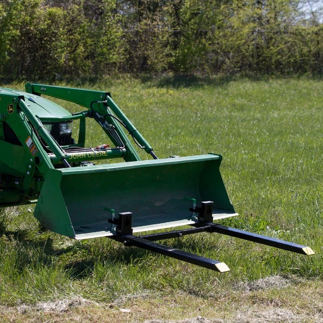 LIFTING/EXTENSION STEER 1500LBS 43'' Clamp on Pallet Forks Tractor ...