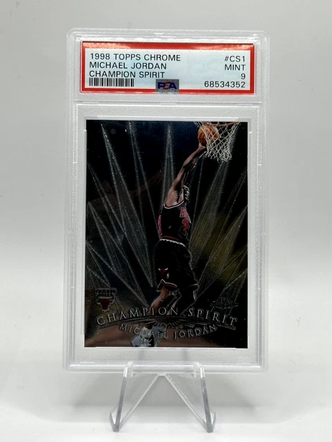 1998-99 TOPPS CHROME Michael Jordan Champion Spirit #CS1 PSA 9 Bulls ...