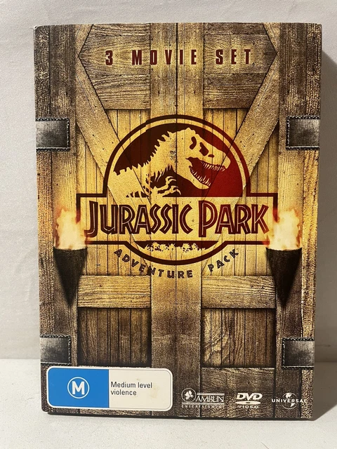 JURASSIC PARK-JURASSIC PARK: The Lost World-Jurassic Park III Box Set ...