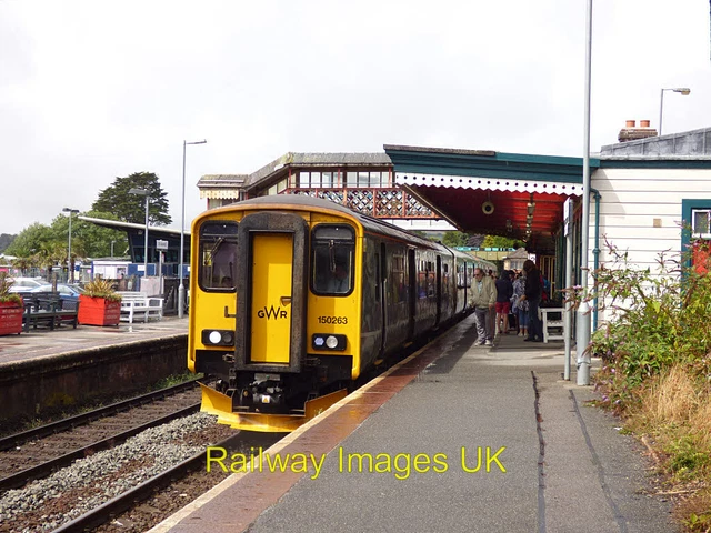 RAILWAY PHOTO CLASS 150 DMU St Austell station - sprinter calling c2018 ...