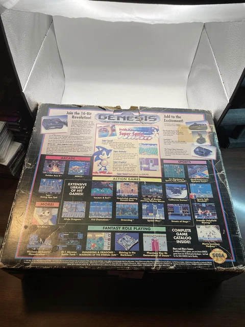 SEGA GENESIS 1 Console System - Black Original Box (no Controller Or Tv ...