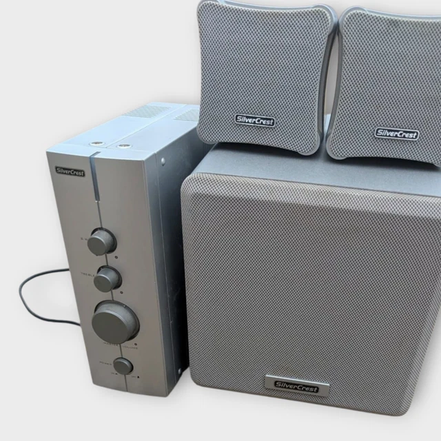 SILVERCREST 2.1 SPEAKER System & Satellite Speakers Model 50216SC £50. ...