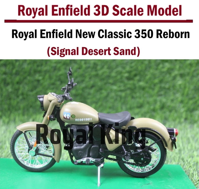 ROYAL ENFIELD NEUES CLASSIC 350 REBORN SIGNALS SANDSTORM SCALE MODELL ...
