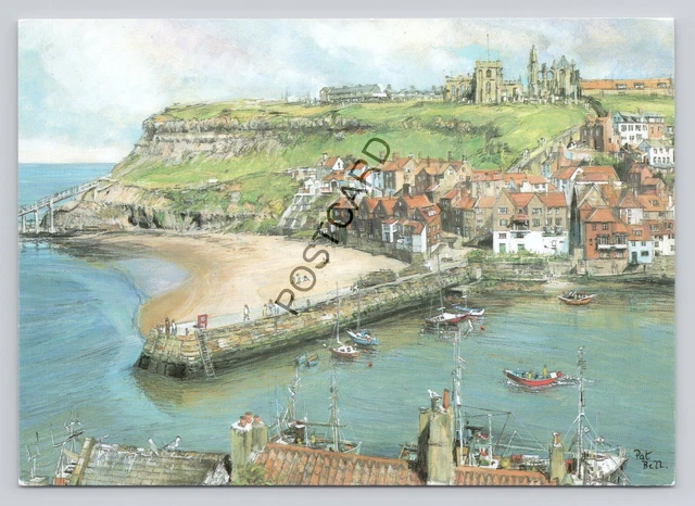 POSTCARD ART NORTH Yorkshire Whitby Pat Bell (I4) £6.99 - PicClick UK