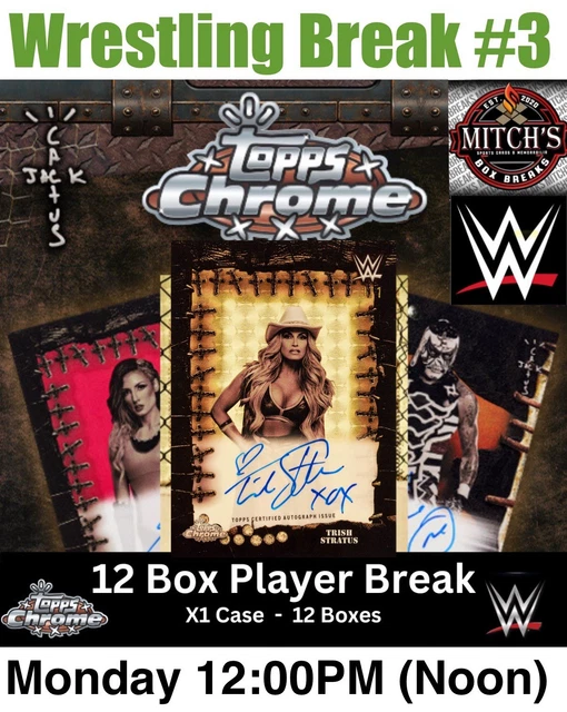 JIMMY SNUKA 2025 Topps Chrome WWE x Cactus Jack 12 Box WRESTLER Case ...
