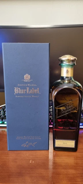 JOHNNIE WALKER BLUE Label Greg Norman edition EUR 420,00 - PicClick FR