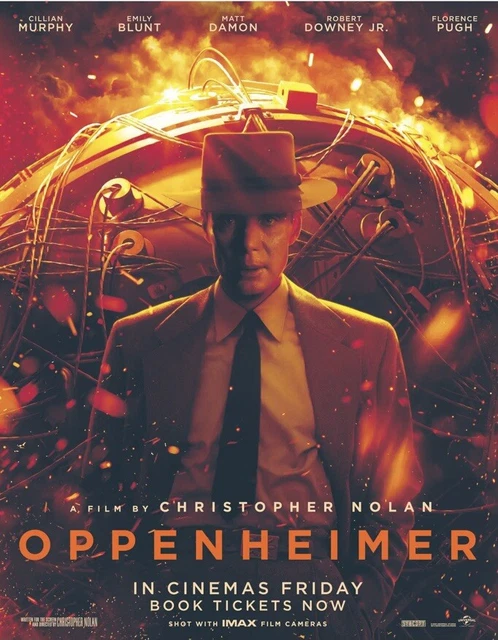 OPPENHEIMER MOVIE CILLIAN Murphy Chris Nolan Newspaper Ad Poster Advert ...