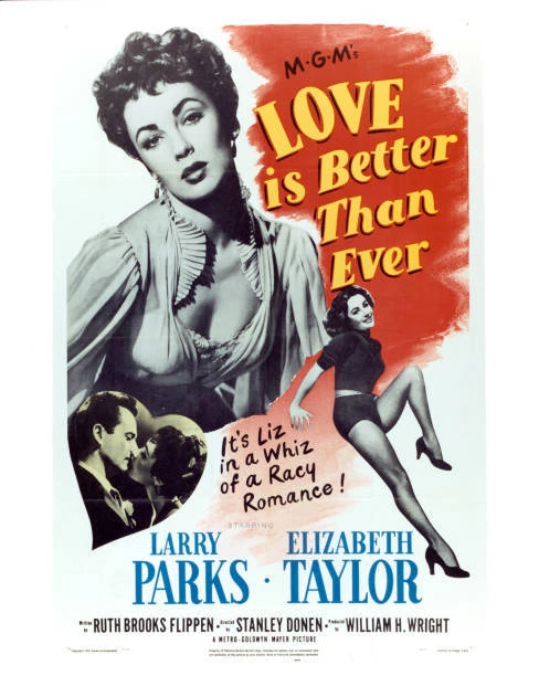 ELIZABETH TAYLOR IN movie art for the film Love Is Better Than Eve- Old ...