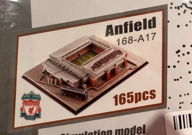 LIVERPOOL FC ANFIELD Stadium 3D Model New Sealed World Famous Zindustry ...
