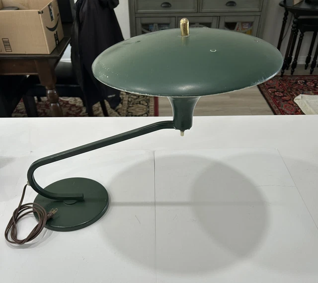 VINTAGE ANTIQUE INDUSTRIAL Task, Desk, Table Lamp Light 1930’s Working ...