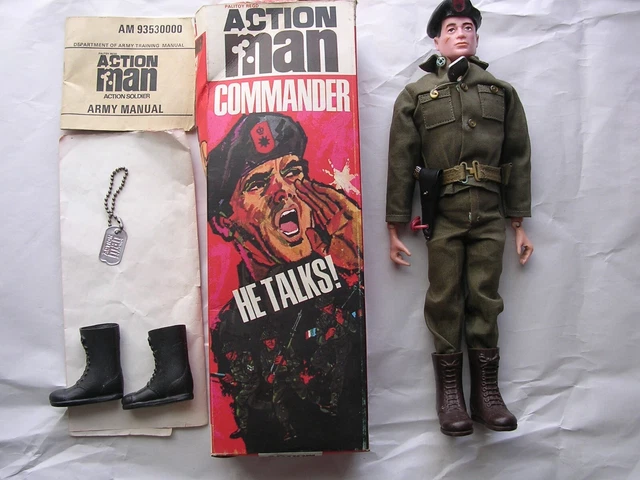 VINTAGE PALITOY,ACTION MAN,TALKING Commander,Excellent Condition ...