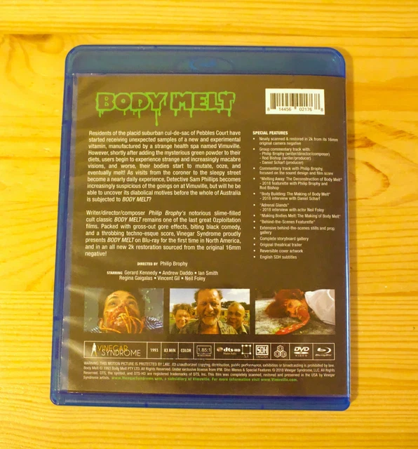 BODY MELT BLU-RAY/DVD Vinegar Syndrome Cult Australian Horror Rare OOP ...