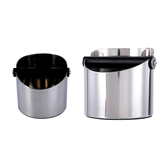 COFFEE KNOCKING BOX Espresso Stainless Steel Coffee Powder Bucket $45. ...