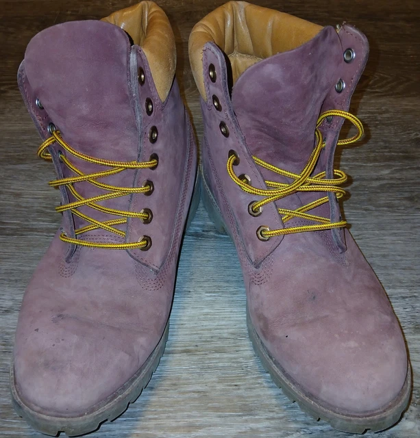 TIMBERLAND BOOTS DISCONTINUED Burgundy Tan Nubuck Mens Size 11 £30.01 ...