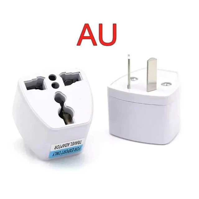 1PCS UK/US/EU UNIVERSAL to AU AUS Australian Power Plug Adapter 2 pin ...