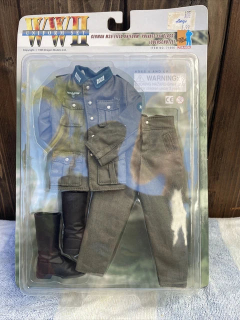 VINTAGE DRAGON MODELS Action Figure WWII Uniform Set German *New 71006 ...