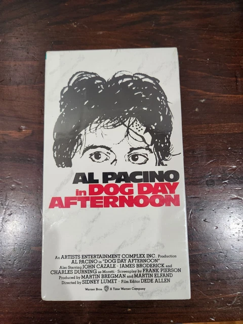 DOG DAY AFTERNOON VHS Tape Al Pacino Warner Bros. Brand New Sealed 1991 ...